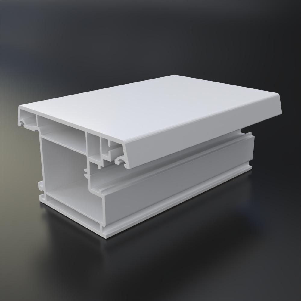 Low Profile uPVC Window Frame Profile – Slim Design Extruded Profile ...