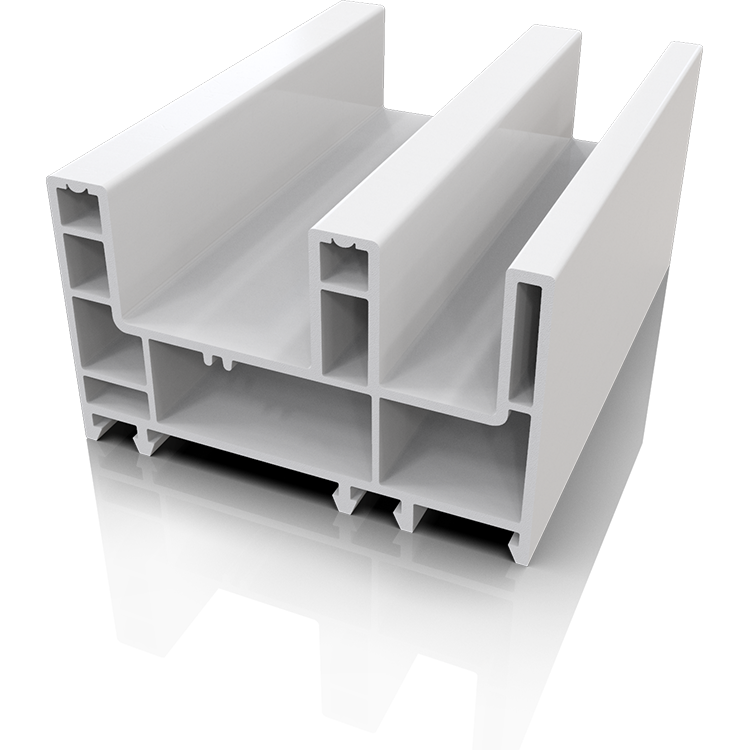 80 Series Sliding Window Upvc Three rails frame profile ZY-801 - Foshan Zhongying New Decorative ...